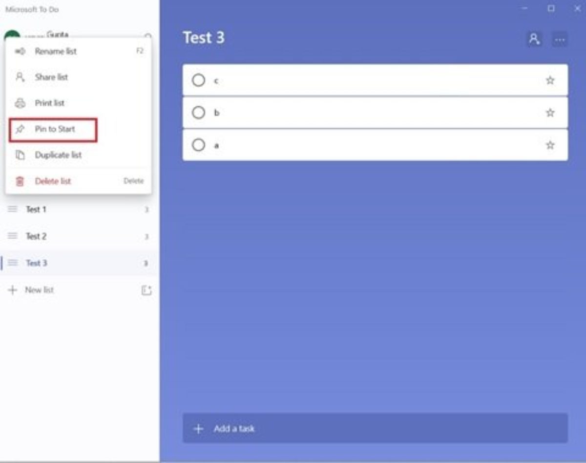 Pin Microsoft To-Do Lists to Windows 10 Start Menu - ISORIVER