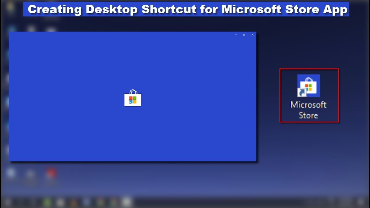 Create Desktop Shortcut for Microsoft Store App in Windows 10 - ISORIVER