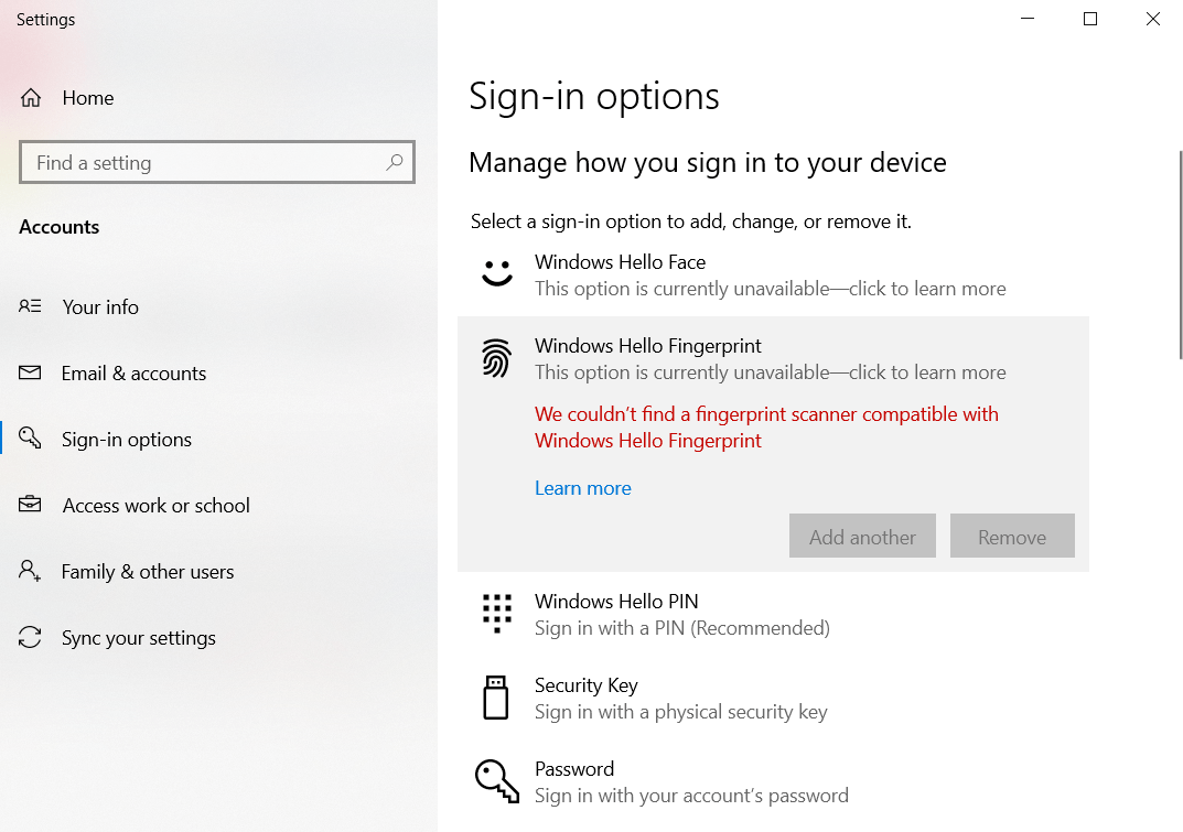 Fixed: Fingerprint doesn’t work on Windows 10 - Quick Guide - ISORIVER