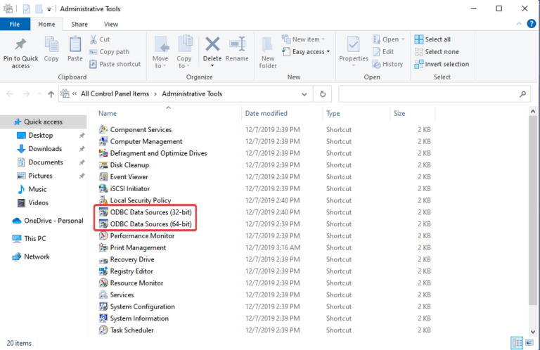 Fixed: ODBC Issues on Control Panel on Windows 10 - ISORIVER
