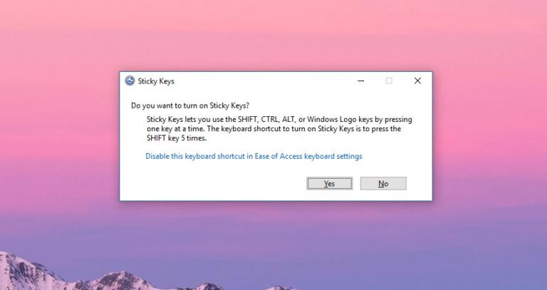 How to Enable or Disable Sticky Keys on Windows 10 - ISORIVER