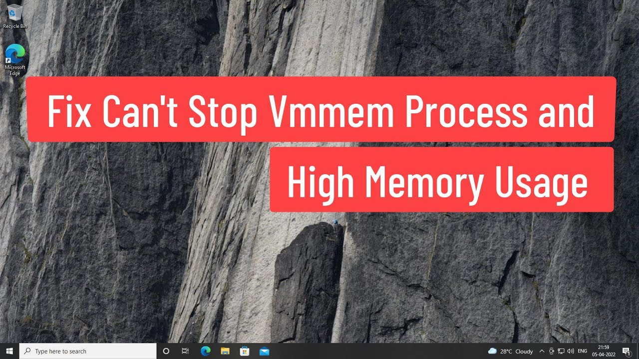 Fixed: Vmmem High Memory usage on Windows 10 - ISORIVER