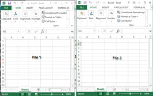 How to open Two Excel files side by side on Separate Windows - ISORIVER