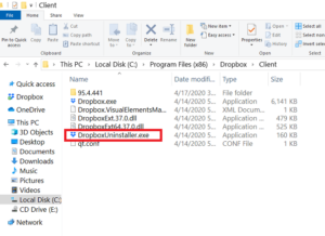 Fixed: Dropbox failed to Uninstall - ISORIVER